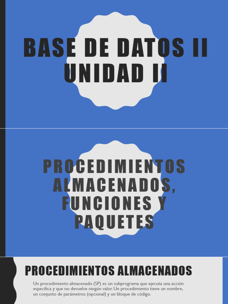 Programando Con PL-SQL - Unidad II | PDF | Pl / Sql | Ingeniería de software