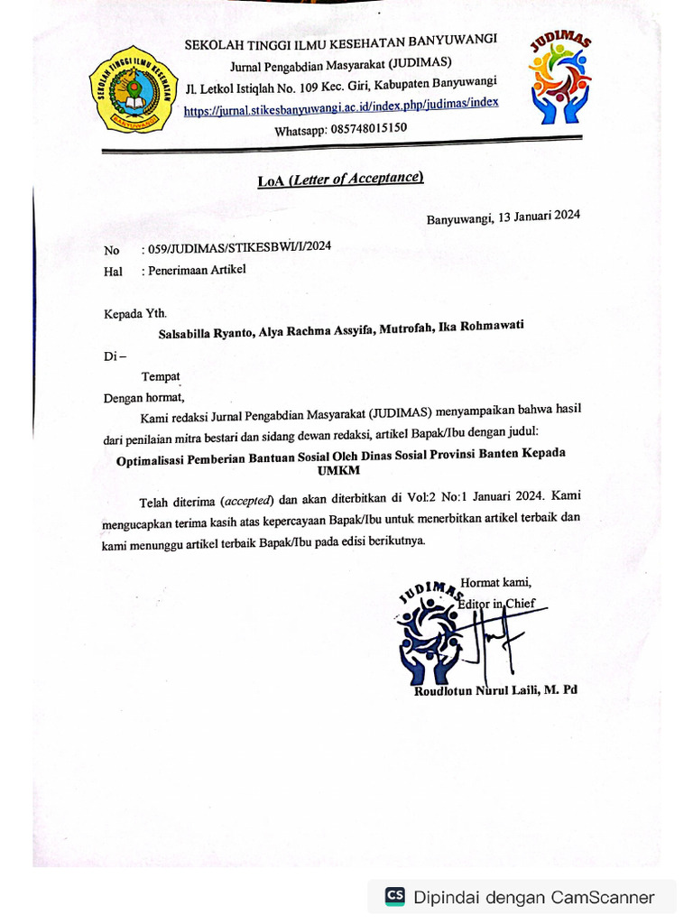 LoA Jurnal 15-01-2024 13.07 | PDF