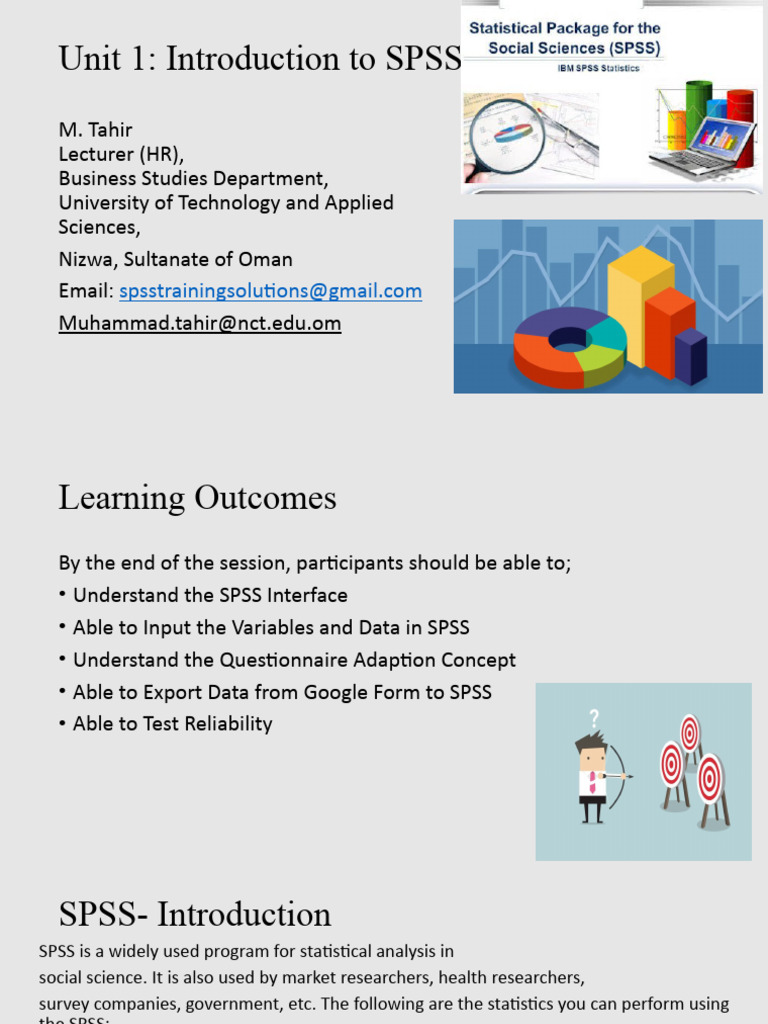 Unit 1 Introduction | PDF | Spss | Statistics