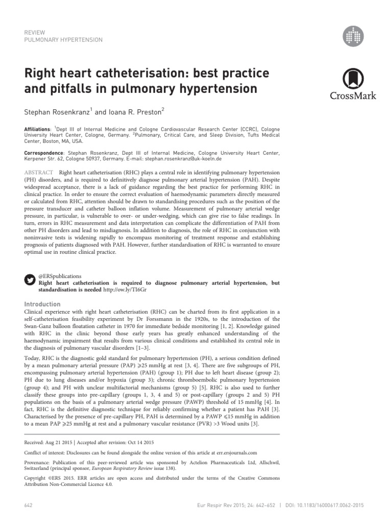 rhc best practice.full | PDF | Diastole | Heart