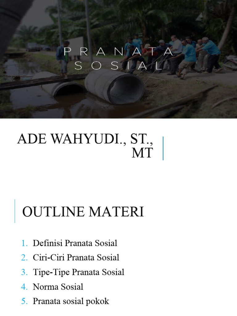 Pranata Sosial: Definisi dan Ciri-ciri | PDF