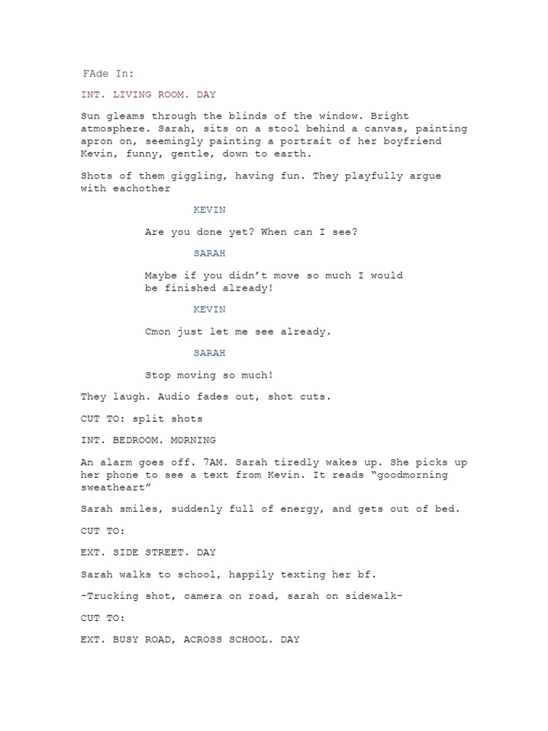 Untitled Obsession Script | PDF