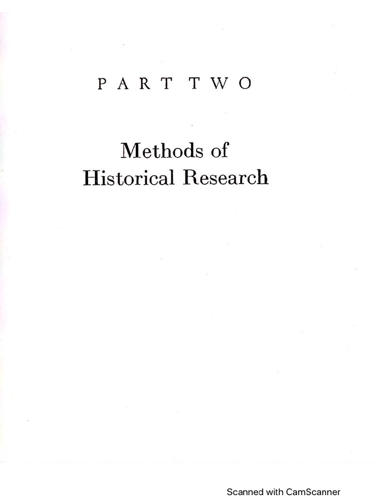 Louis Gottschalk - Understanding History | PDF