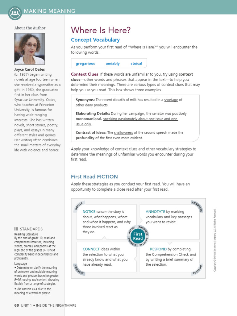 Where Is Here PDF | PDF | Vocabulary