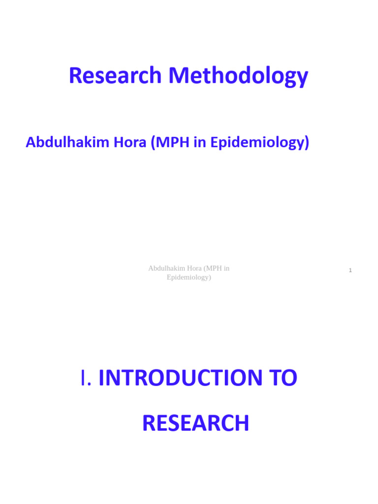 Introduction To Research Methodology 4th Year | PDF | Methodology | Theory