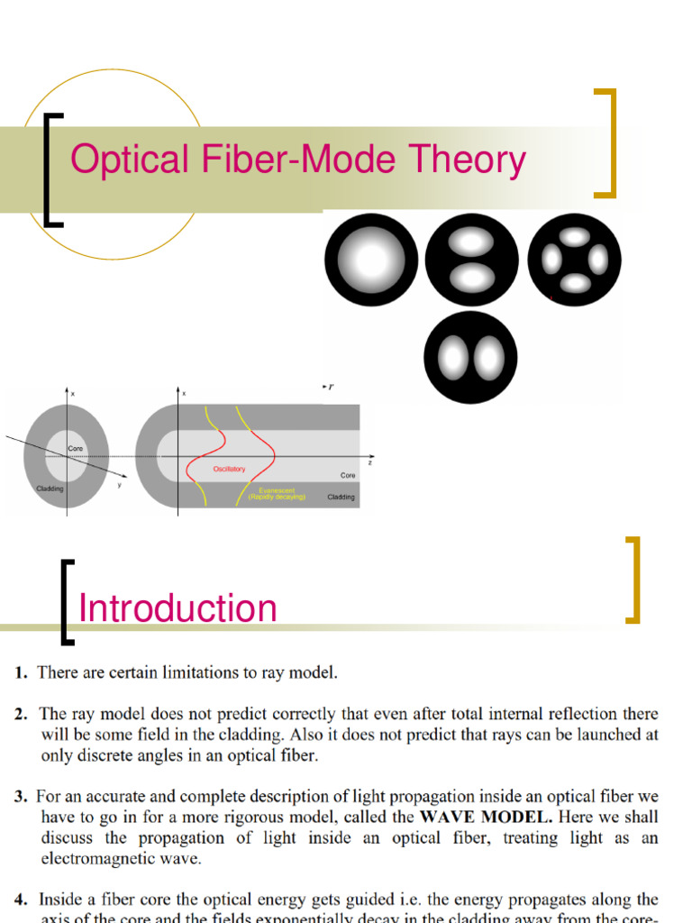 4 Optical Fiber Mode Theory | PDF | Teaching Methods & Materials