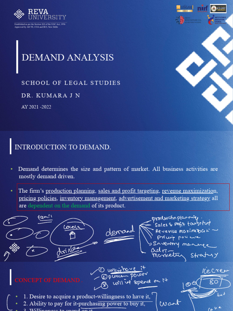 3. Demand Analysis | PDF | Demand | Price Elasticity Of Demand