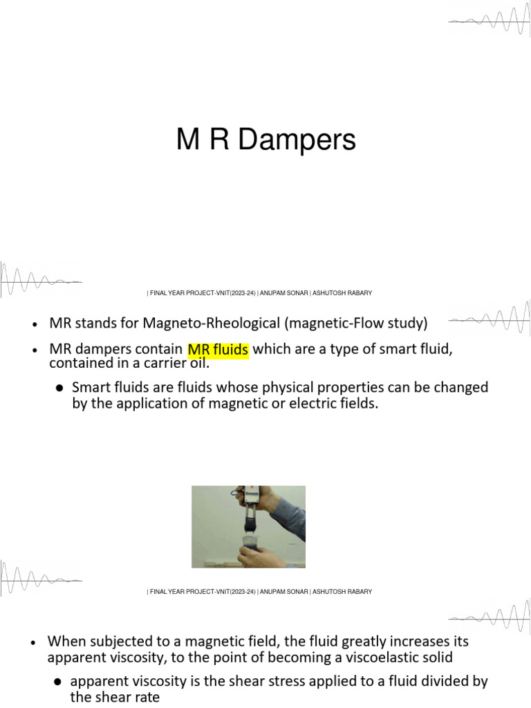 MR dampers | PDF | Soft Matter | Physical Sciences