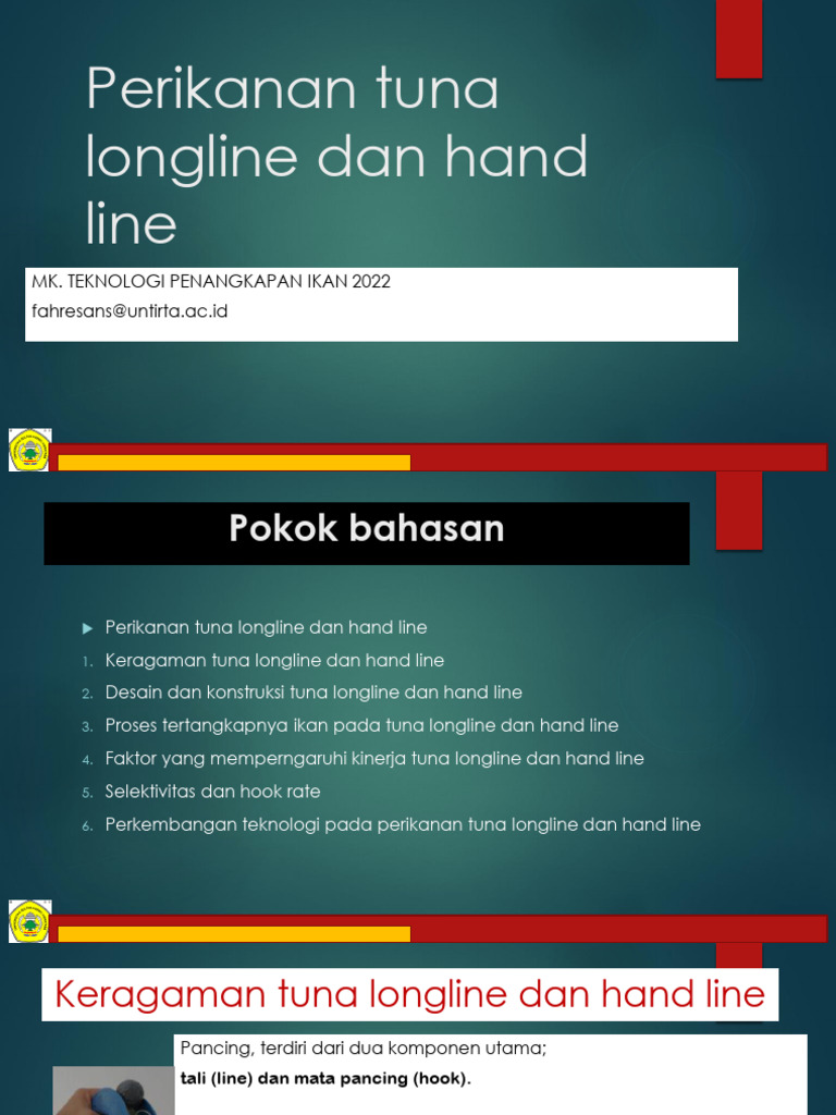 Perikanan Tuna: Longline dan Hand Line | PDF | Griya & Taman | Sejarah