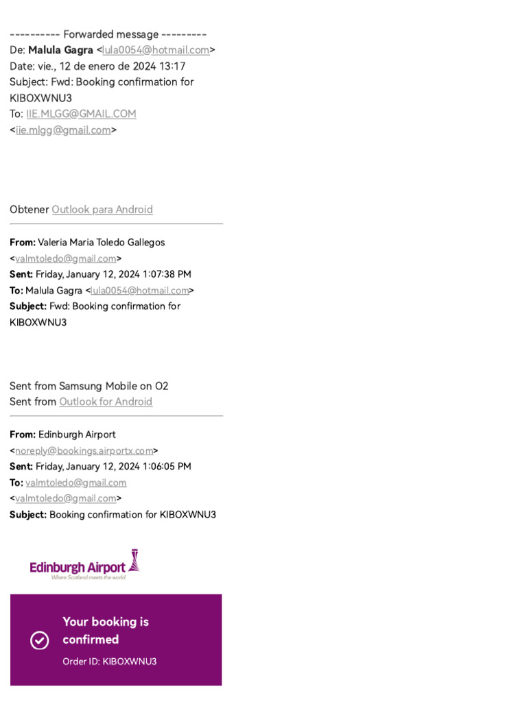 Documento de Outlook | PDF | Parking Lot | Transport