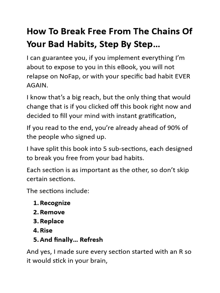 The Only Guide You'll Ever Need To Breaking Your Bad Habits | PDF