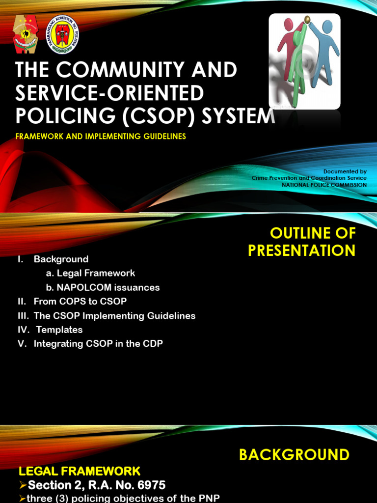 CSOP Presentation | PDF | Police