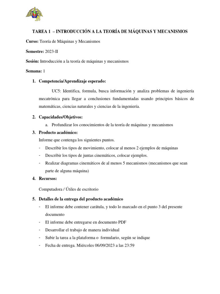 Tarea 1. Introducción A La TMM | PDF