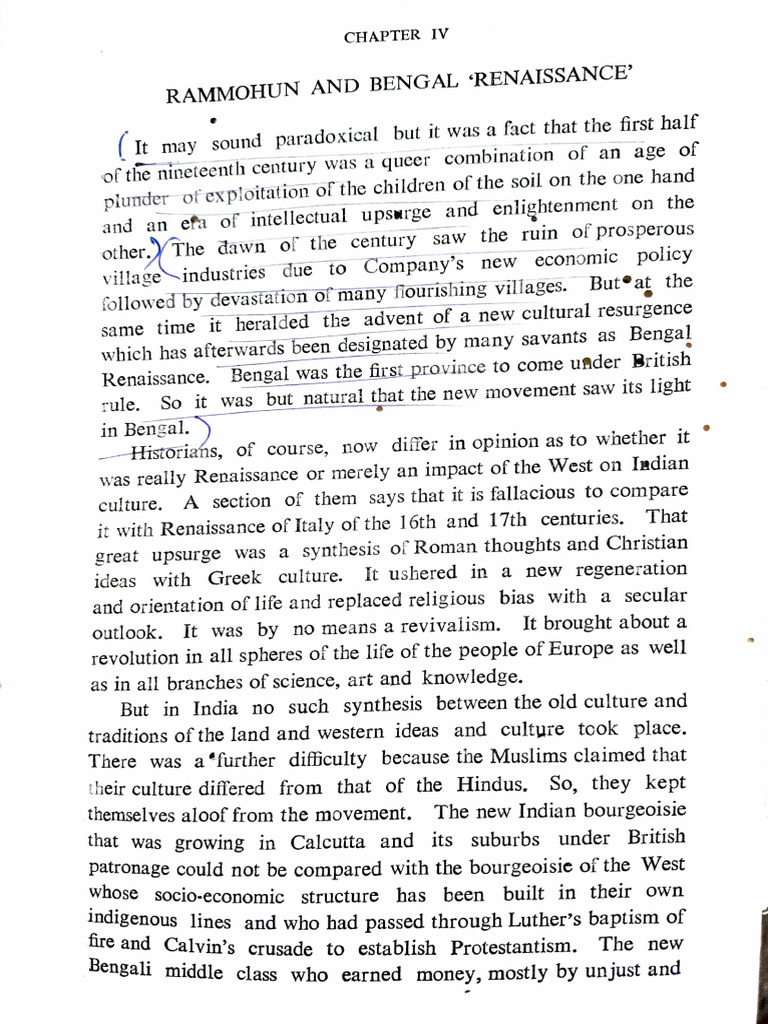 Raja Ram Mohan Roy and Bengal Renaissance | PDF | Renaissance