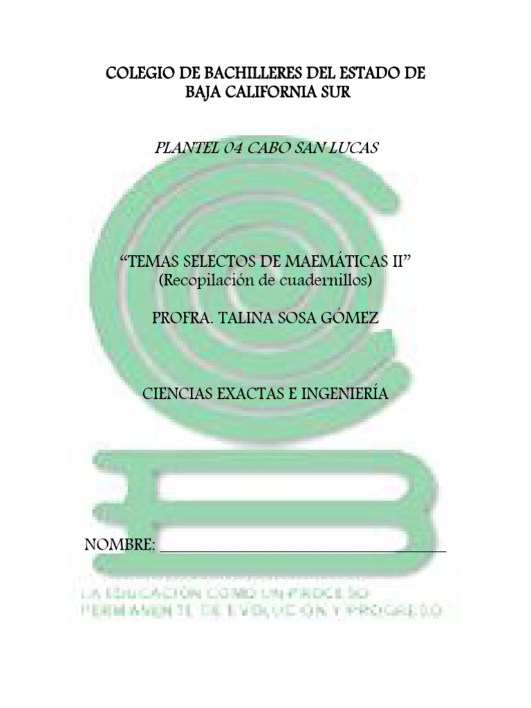 Temas Selectos de Matematicas II | PDF | Funciones trigonométricas ... Temas Selectos de Matematicas II | PDF | Funciones trigonométricas ...