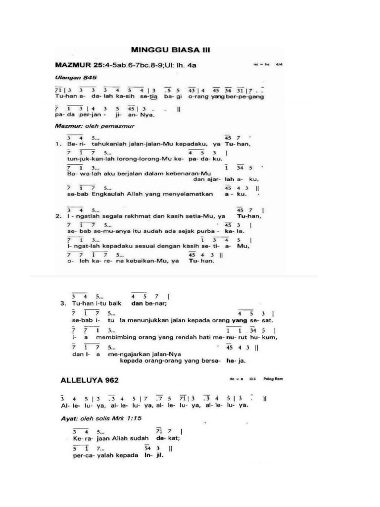 Mazmur Tanggapan | PDF