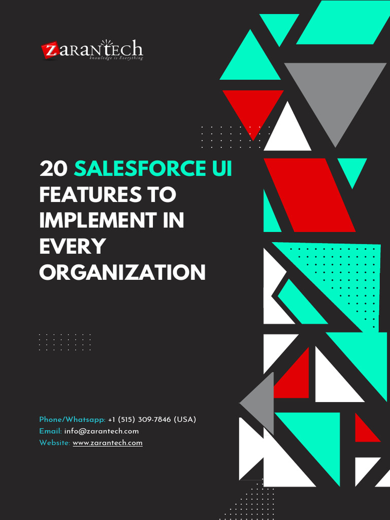 Salesforce UI Features To Implement in Every Organisation | PDF