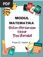 Modul Ajar Sistem Persamaan Dan Pertidaksamaan Linier Kelas X | PDF
