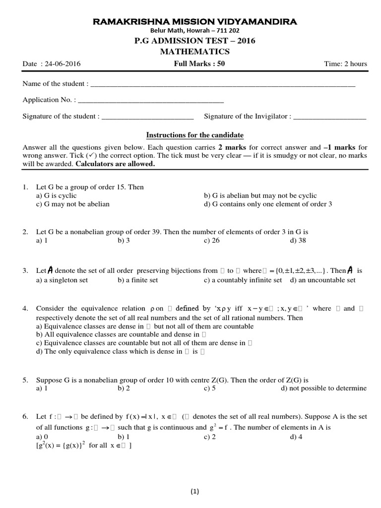 Math PG | Download Free PDF | Set (Mathematics) | Mathematics