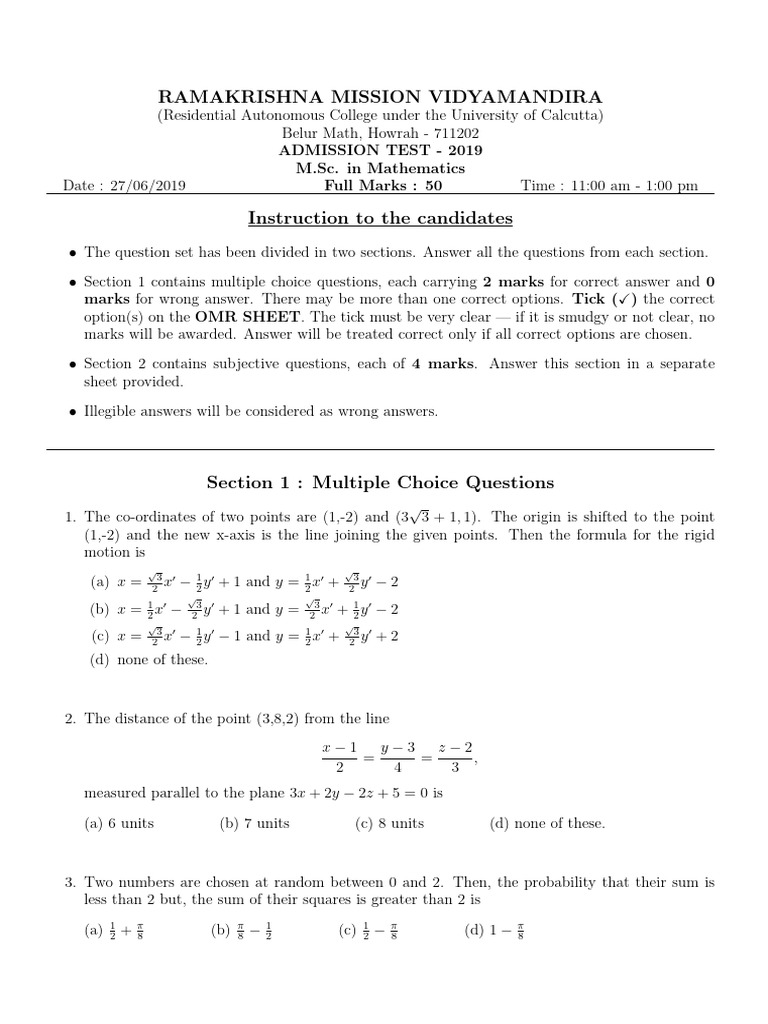 Math PG | PDF