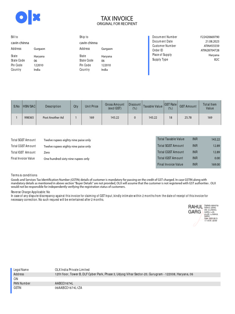 Invoice Id 5741726 | PDF | Invoice | Government