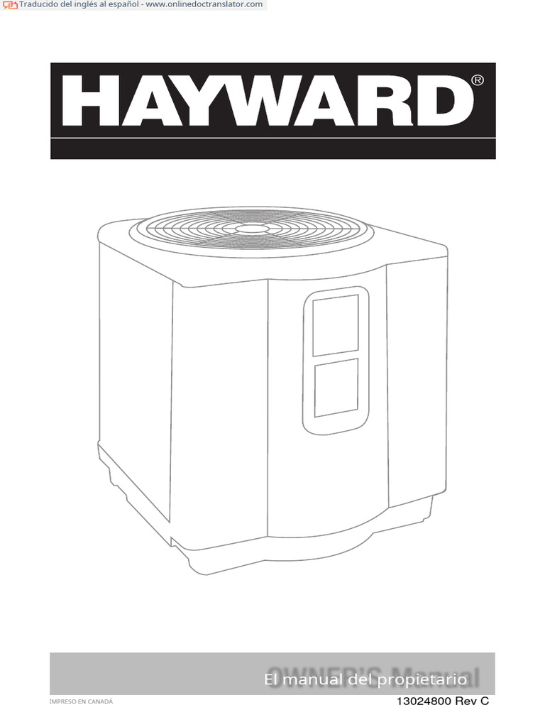 MANUAL HeatPro-HP50TA-manual bombas de calor 50y70 | PDF | Bomba ...