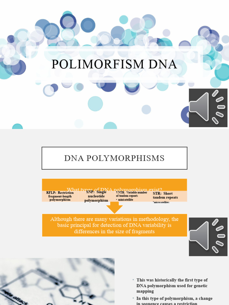 Polimorfism Dna Audio | PDF | Biotechnology | Molecular Biology