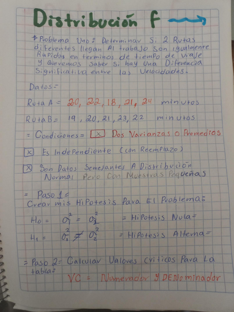 Distribucion F Ejercicios | PDF