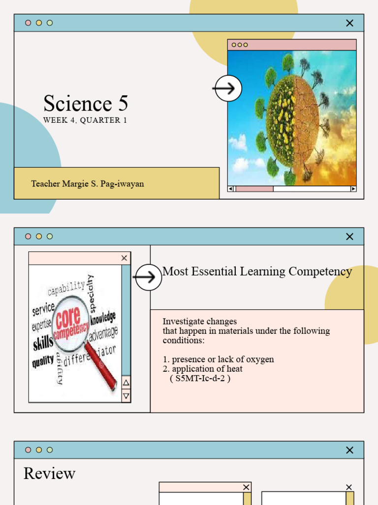 Week 4 Qtr. 1 | PDF | Combustion | Decomposition