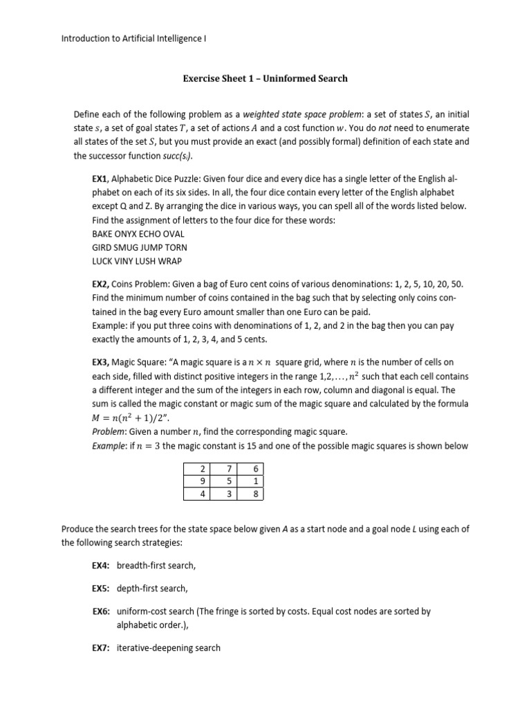 Uninformed Search | PDF | Mathematical Logic | Applied Mathematics