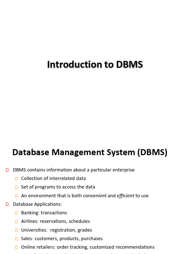 Introduction to Databases | PDF | Databases | Relational Model Introduction to Databases | PDF | Databases | Relational Model