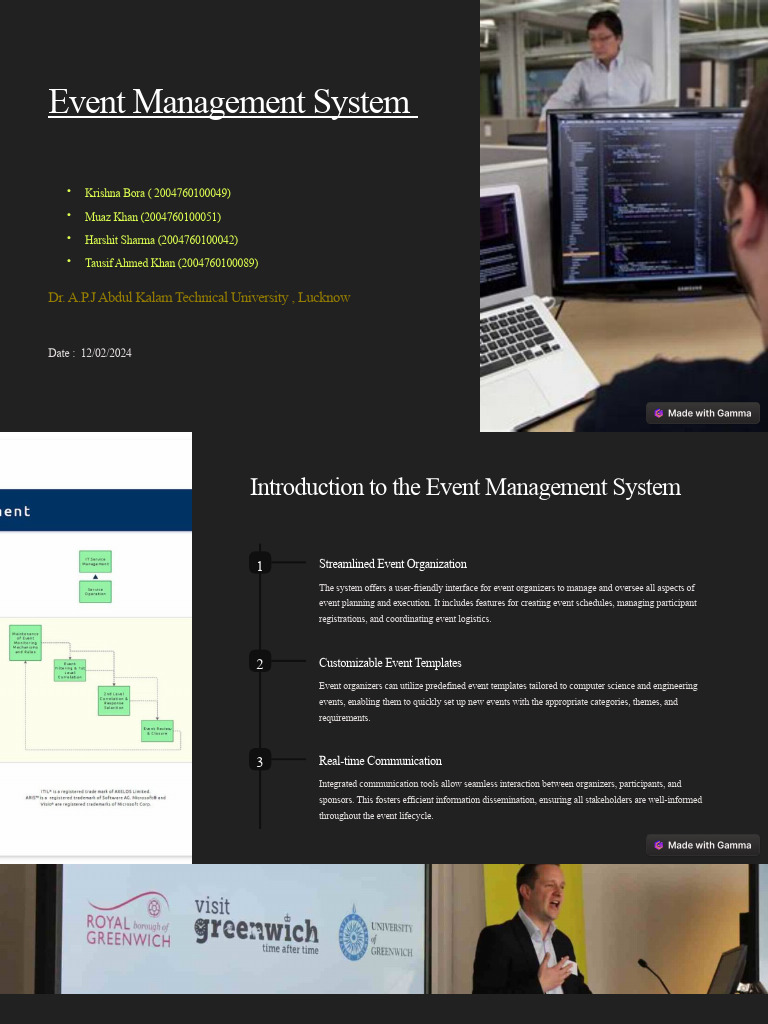 Event Management System | PDF | Usability | Reliability Engineering