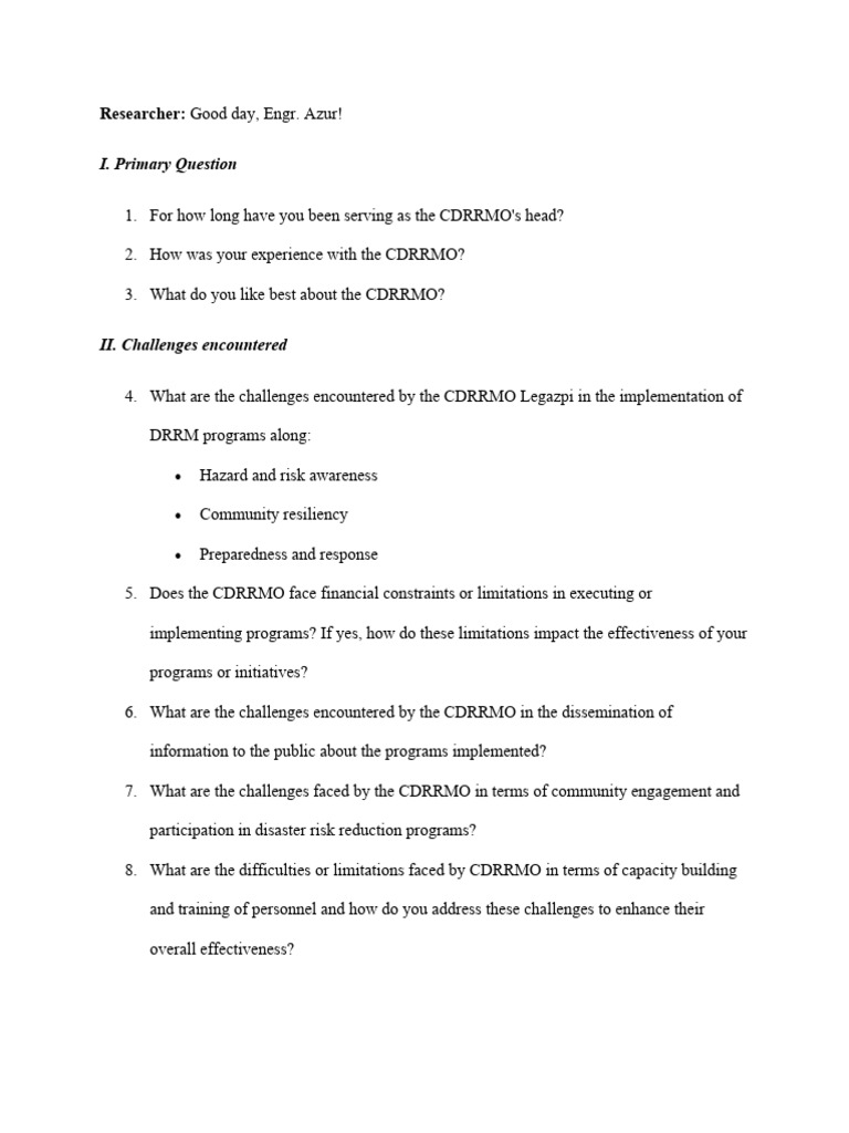 Transcribe in Research | Download Free PDF | Emergency Management ...