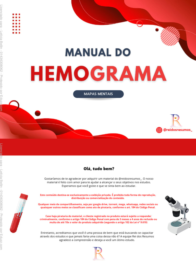Mapa Mental Manual Do Hemograma | PDF
