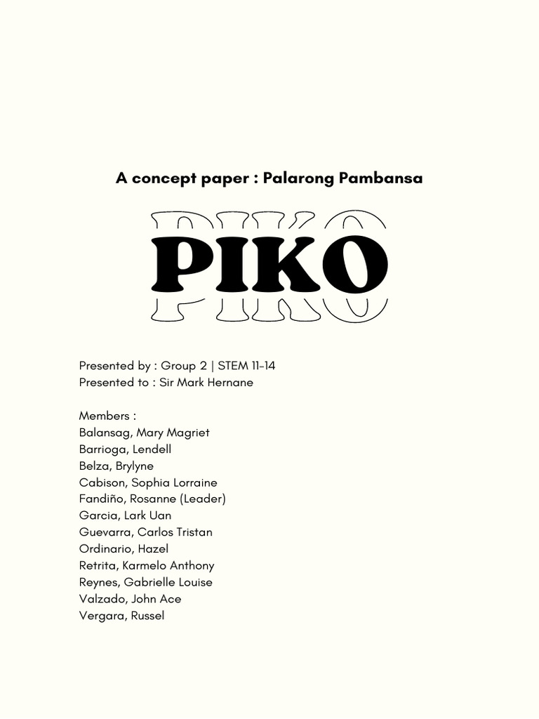 PIKO | PDF