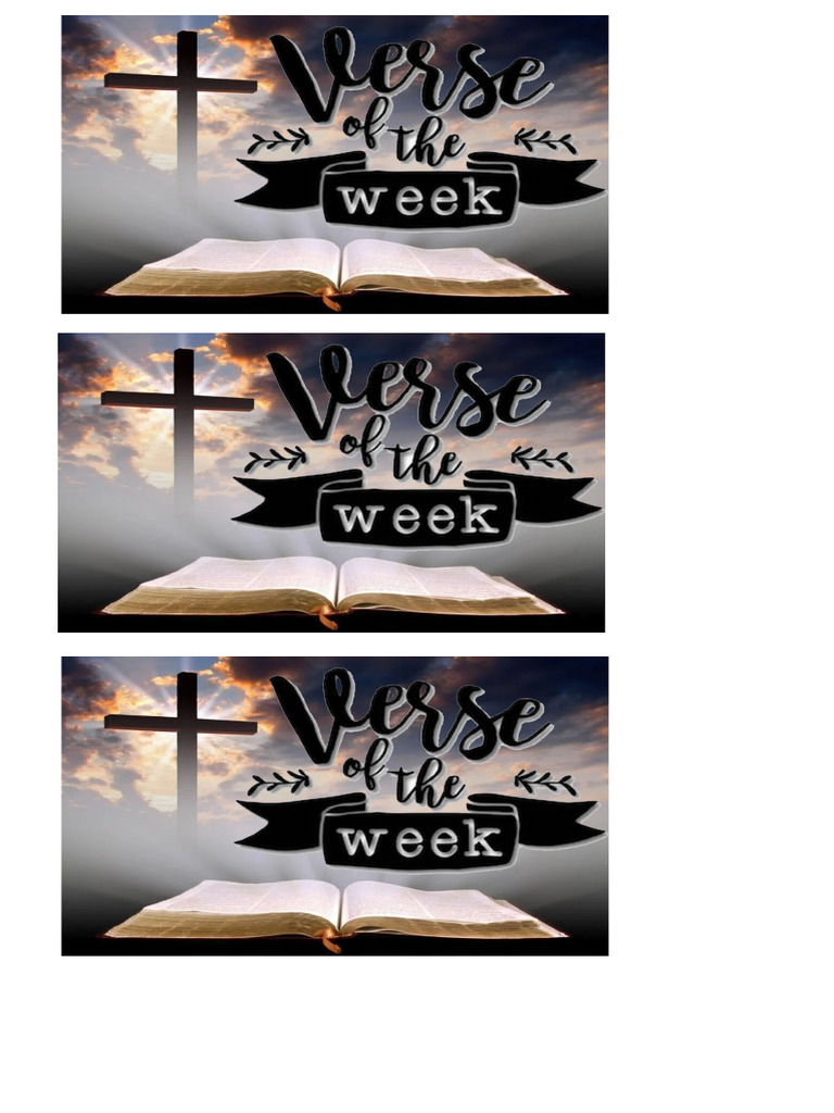 Verse of The Week | PDF