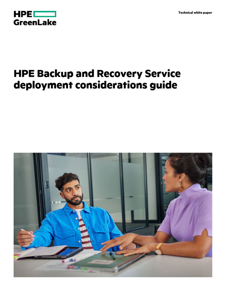 HPE Backup and Recovery Service Deployment Considerations Guide ...