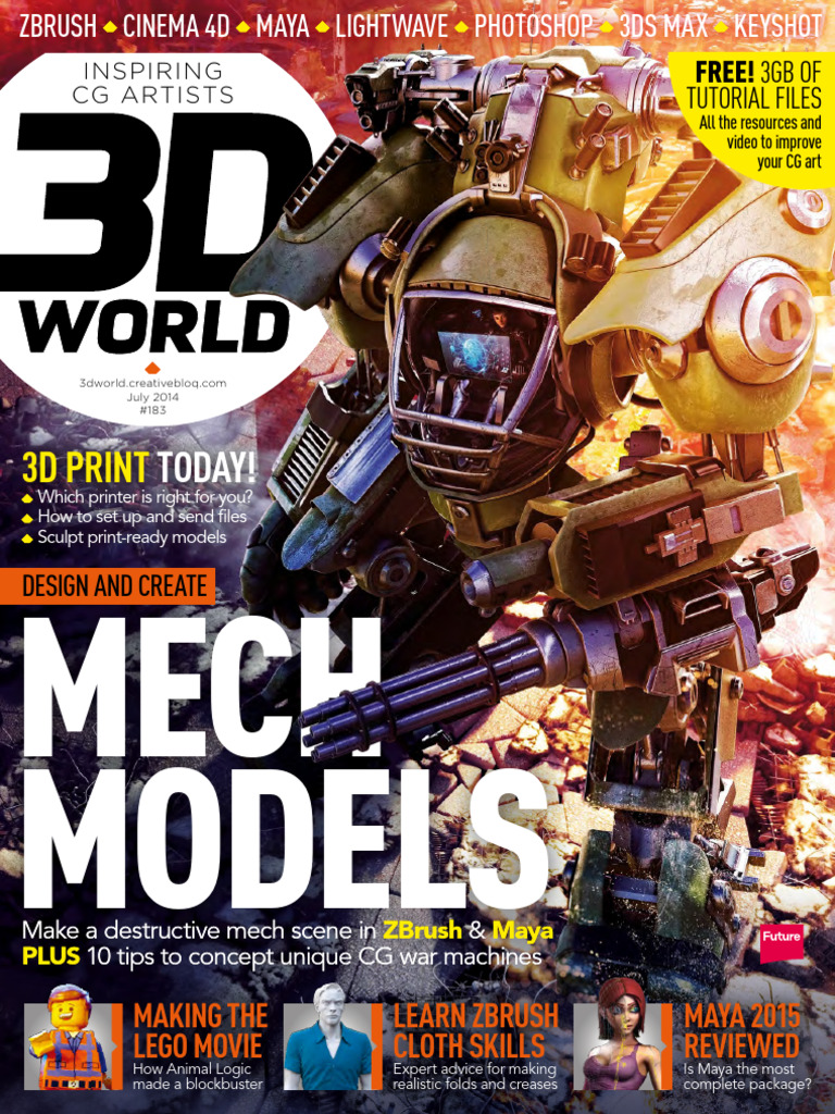 3D World - 2014-07 | PDF | 3 D Computer Graphics | Computer Graphics