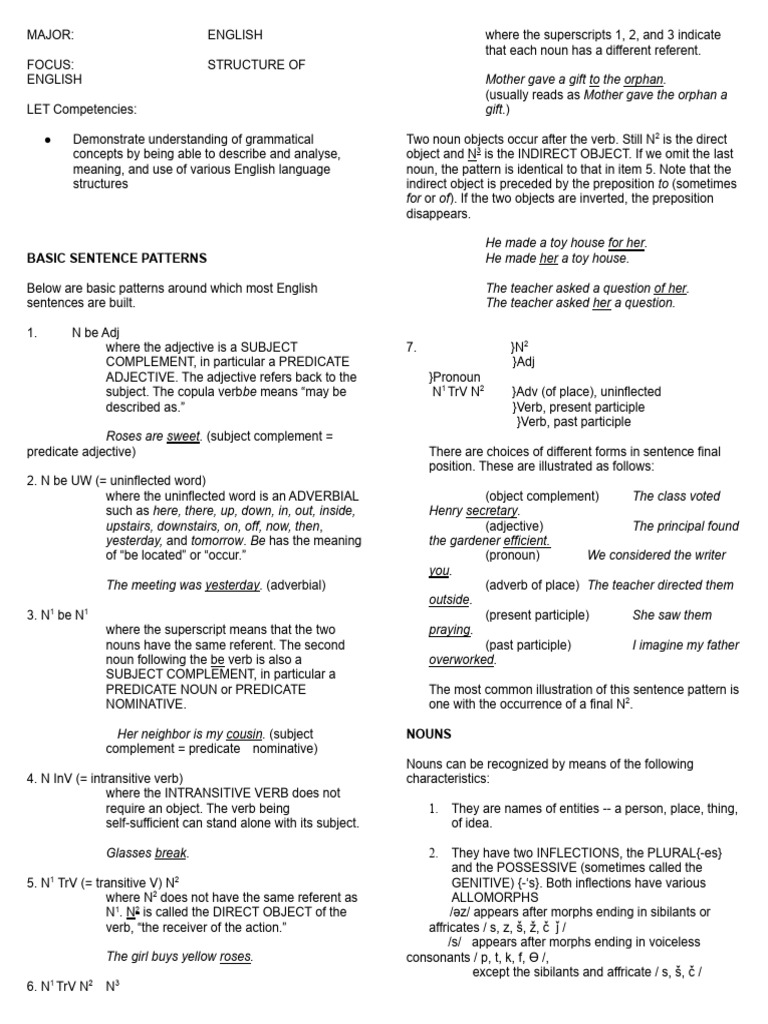 1.structure of Englısh - DocxFilename Utf 81.structure of Englısh 1 ...