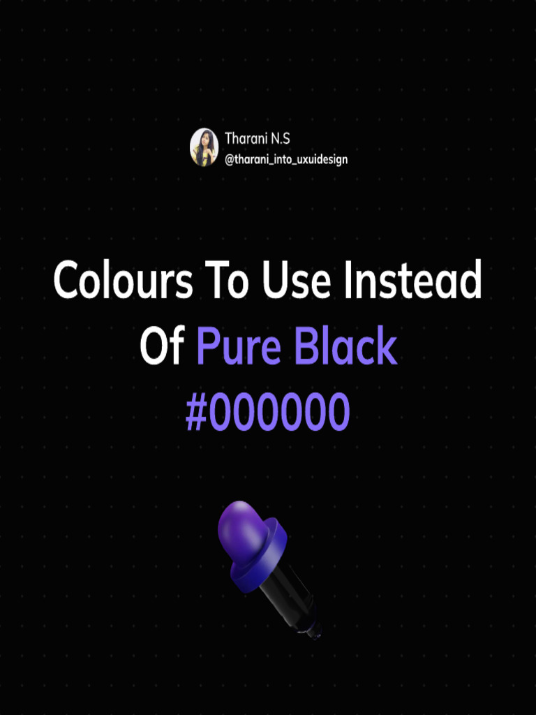 Alternatives to Pure Black in Design | PDF