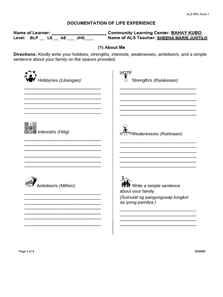 ALS RPL Form 1 | PDF | Computing
