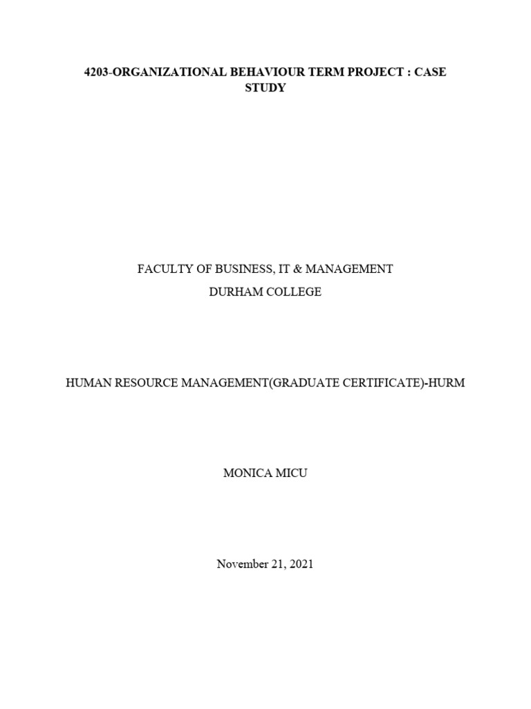 Ob Project | PDF | Employment | Motivation