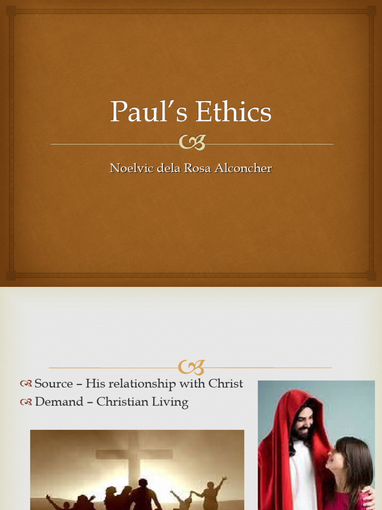 Christian Ethics and Paul's Teachings | PDF | Wife | Prayer