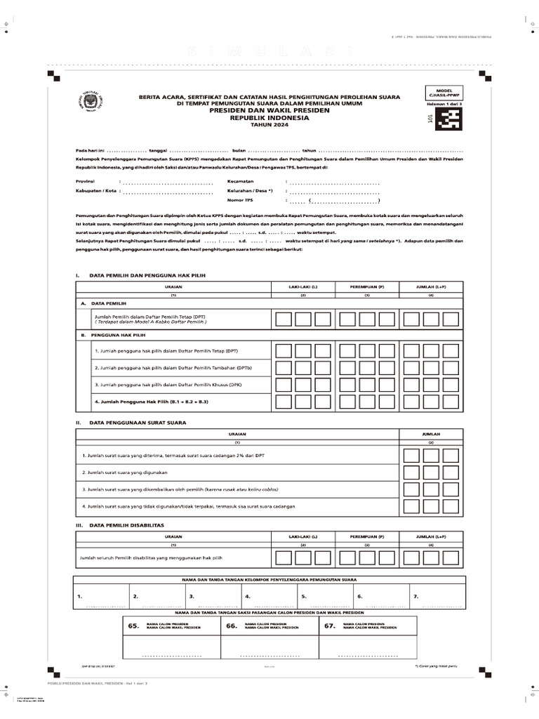 C Hasil Plano PPWP 3 Paslon | PDF