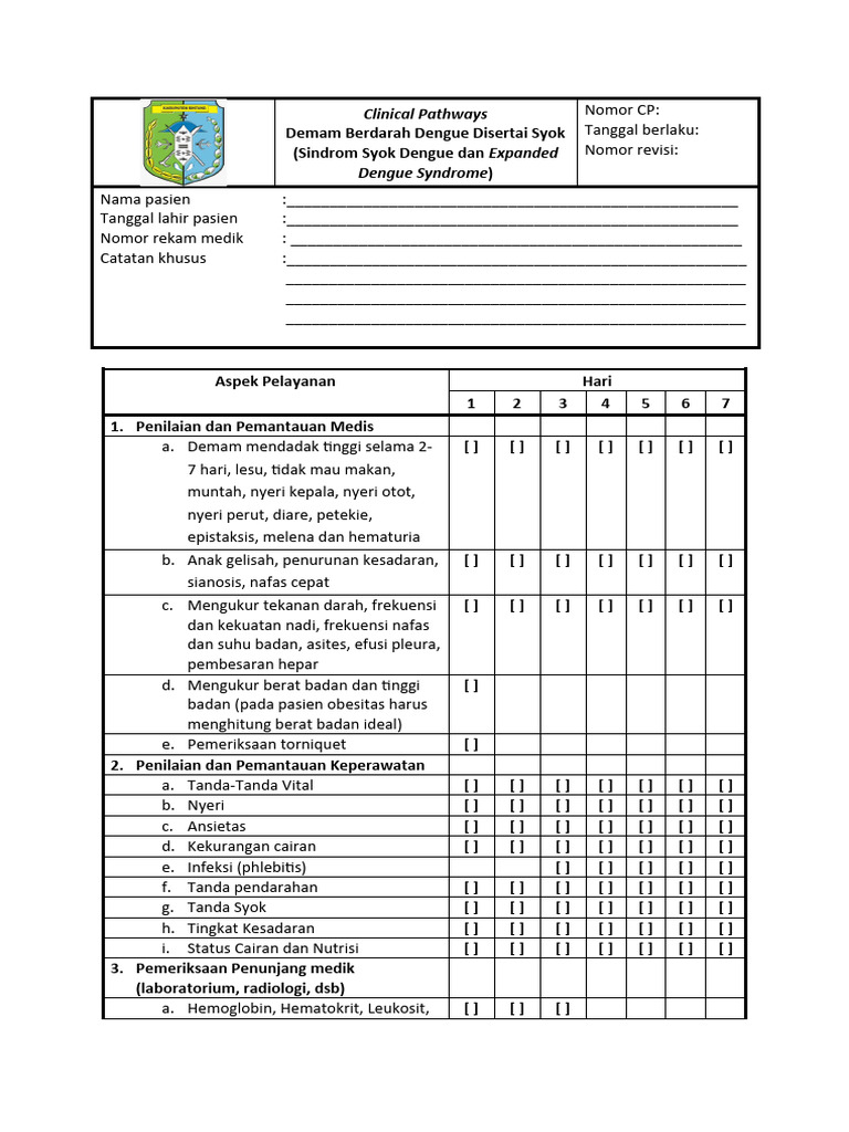 CP DBD Disertai Syok ( (Sindrom Syok Dengue Dan Expanded Dengue Syndrome) ) | PDF