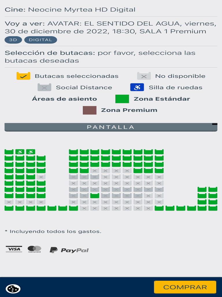 AVATAR EL SENTIDO DEL AGUA Neocine Myrtea HD Digital Murcia | PDF
