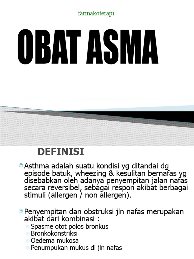 Terapi Asma 2023 | PDF