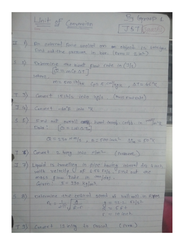 Unit Conversion-2 | PDF