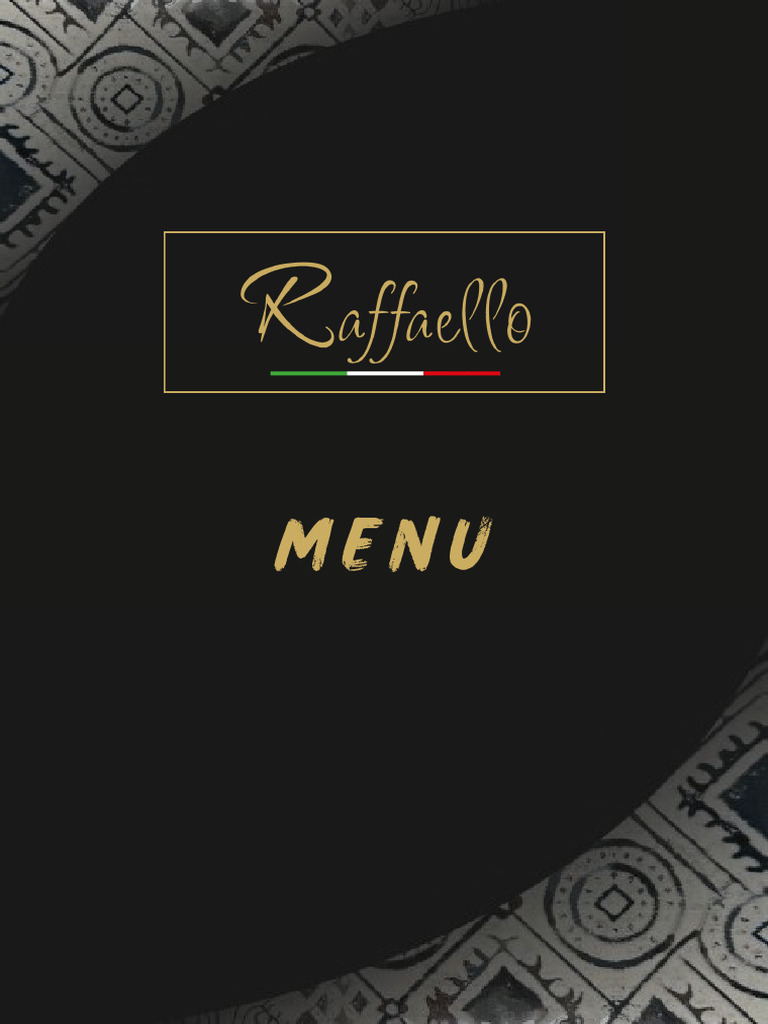 Menu Raffaello Canva ES | PDF | Cocina italiana | Pizza