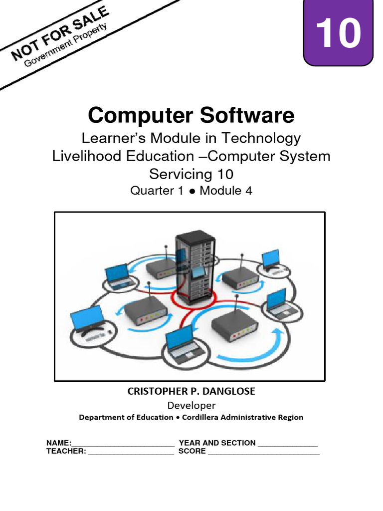 Tle10 Q1mod4 Computer Software Cristopher Danglose Bgo v1 | PDF | Software | Application Software
